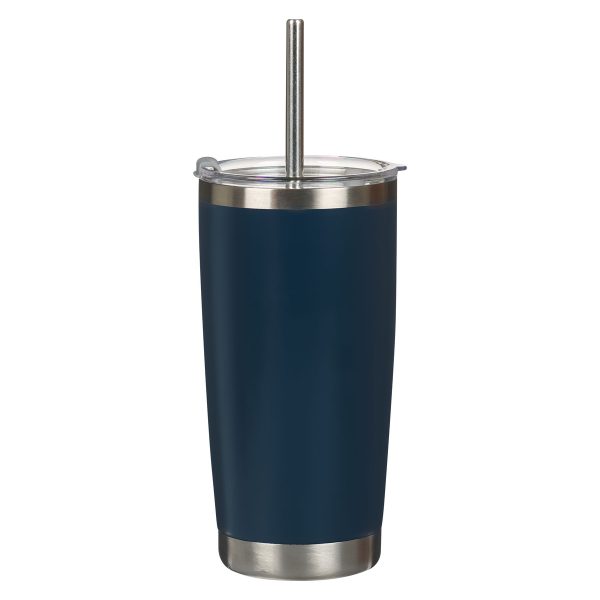 Trust Indigo Blue Floral Stainless Steel Travel Tumbler with Stainless ...